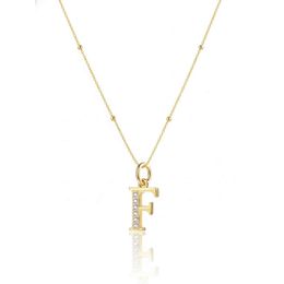 Hey Happiness Kette 'Letter F' Damen Gr&ouml;&szlig;e Onesize gold
