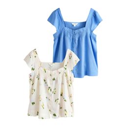 next Blusentop Damen Gr&ouml;&szlig;e XL himmelblau / gelb / gr&uuml;n / wei&szlig;