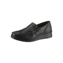 Loretta Damen Slipper, Schwarz, Gr. 39, Mokassins & Slippers, Material: Glattleder