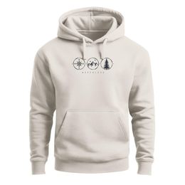 Neverless Sweatshirt 'Outdoor Kompass' male size S Nude