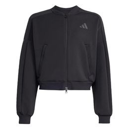 ADIDAS SPORTSWEAR Athletic Zip-Up Hoodie 'Future Icons' girl size 116 Black