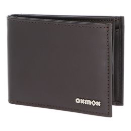 Oxmox Portemonnaie Herren Gr&ouml;&szlig;e One Size dunkelbraun / wei&szlig;