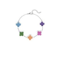 Cala Rose Armband 'SUNNY CLOVER' Damen Gr&ouml;&szlig;e 16 / 20 cm silber