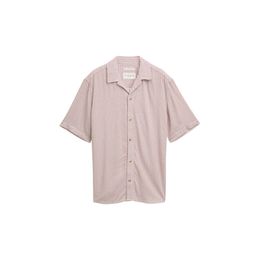 Tom Tailor Button Up Shirt male size XXL Cream / Dark beige / Rose