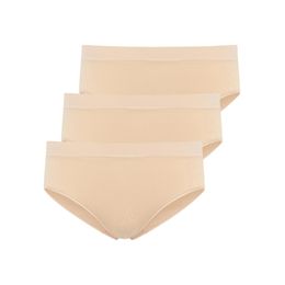 Jockey Boyshorts 'Seamfree Hi-Cut - 3 Pack' female size S Beige
