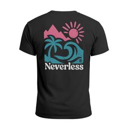 Neverless Shirt 'Beach Mountain' male size XS Black