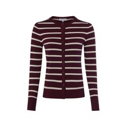 Marie Lund Strickjacke in bordeaux ecru - 0001 | Gr.: S