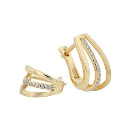 Akzent Ohrringe '"Arnika" aus 925 Sterlingsilber, rhodiniert, langlebig' Damen Gr&ouml;&szlig;e One Size gold