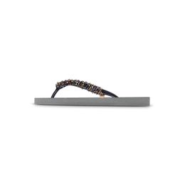 Uzurii Luxury Footwear Zehentrenner 'Classic Aby' Damen Gr&ouml;&szlig;e 41.5 silber