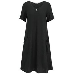 Doris Streich Kleid Damen Gr&ouml;&szlig;e 46 schwarz Sommerkleid