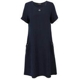 Doris Streich Kleid Damen Gr&ouml;&szlig;e 50 navy Sommerkleid