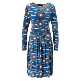 Aniston Selected Kleid Damen Gr&ouml;&szlig;e 46 blau Sommerkleid