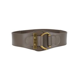 MAGICSHE G&uuml;rtel 'Breiter Tailleng&uuml;rtel Leder Elastisch' Damen Gr&ouml;&szlig;e 70/110 basaltgrau