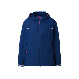 Ulla Popken Jacke Damen Gr&ouml;&szlig;e M/L nachtblau / silber