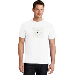 Husksware Shirt 'Herren T-Shirt mit abstraktem Grafikprint' Herren Gr&ouml;&szlig;e XXL wei&szlig;