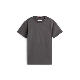 Tommy Hilfiger T-Shirt Jungen Gr&ouml;&szlig;e 80 anthrazit / wei&szlig;