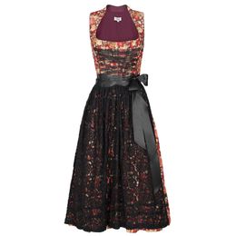 Ri&szlig;berg Dirndl Damen Gr&ouml;&szlig;e 46 gelb / orange / bordeaux / schwarz
