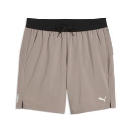 PUMA Workout Pants 'PWRTRAIN 7' male size S Light grey / Black / White