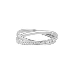Diamant Exquis Ring Damen Gr&ouml;&szlig;e 52 silber