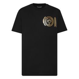 Plein Sport Shirt 'Tiger' male size XXL Gold / Black