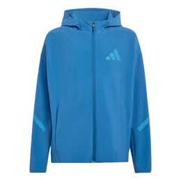 adidas Sportswear Athletic Jacket 'Z.N.E.' boy size 164 Blue / Azure