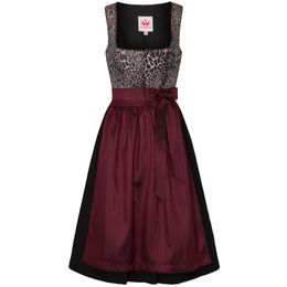 Spieth & Wensky Spieth & Wensky Dirndl Damen Gr&ouml;&szlig;e 44 hellbeige / weinrot / schwarz
