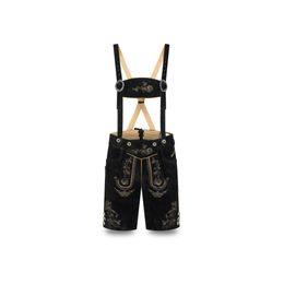 Steigenh&ouml;fer Trachtenhose 'Lederhose Herren "Ludwig"' Herren Gr&ouml;&szlig;e 54 schwarz