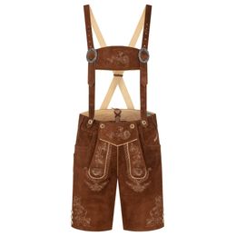 Steigenh&ouml;fer Trachtenhose 'Lederhose Herren "Ludwig"' Herren Gr&ouml;&szlig;e 62 braun