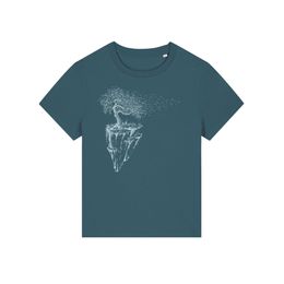 Life-Tree Shirt 'Maple Island' female size M Blue