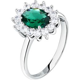 MORELLATO Ring Damen Gr&ouml;&szlig;e 58 gr&uuml;n / silber / transparent