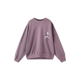 Mango Kids Sweatshirt 'AFIELD' Jungen Gr&ouml;&szlig;e 152 lila / dunkellila / wei&szlig;