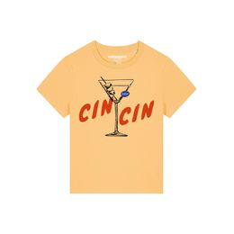 Watapparel Shirt 'Cin Cin' female size L Blue / Honey / Lobster / Black