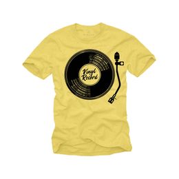 MAKAYA Shirt 'V-Record' male size XXL Yellow