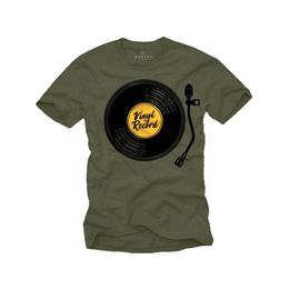 MAKAYA Shirt 'V-Record' male size M Green