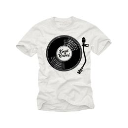 MAKAYA Shirt 'V-Record' male size XXXL White