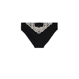 Intimissimi Slip 'Pretty Flowers' Damen Gr&ouml;&szlig;e XXL beige / schwarz