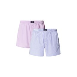 Hackett London Boxershorts Herren Gr&ouml;&szlig;e M royalblau / helllila / wei&szlig;