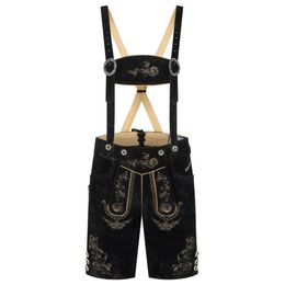 Steigenh&ouml;fer Trachtenhose 'Lederhose Herren "Ludwig"' Herren Gr&ouml;&szlig;e 60 schwarz
