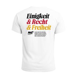 Neverless Shirt 'Unity & Freedom' Herren Gr&ouml;&szlig;e L wei&szlig;