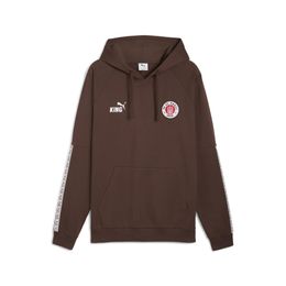 Puma Sportsweatshirt 'FC St. Pauli King' Herren Gr&ouml;&szlig;e M braun / rot / wei&szlig;
