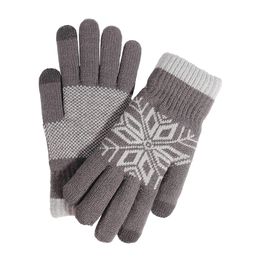 MAGICSHE Fingerhandschuhe 'Winter Strickhandschuhe Touchscreen' Herren Gr&ouml;&szlig;e XS/XL hellgrau