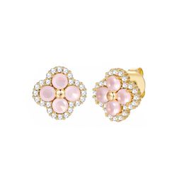 Lulu & Jane Lulu & Jane Ohrringe Damen Gr&ouml;&szlig;e One Size goldgelb / pink / transparent