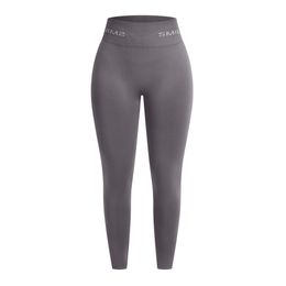 Smilodox Scrunch Leggings Azura Highwaist Damen Gr&ouml;&szlig;e L graphit / wei&szlig;