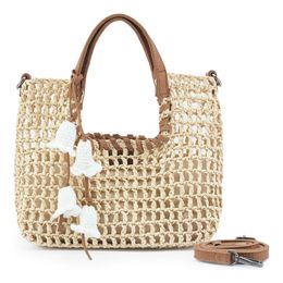 FREDsBRUDER Handtasche 'Sun Carrier' Damen Gr&ouml;&szlig;e One Size beige / creme / cognac