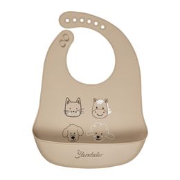 Sterntaler Bib 'BAUERNHOF' kids size Onesize Brown / Black / White