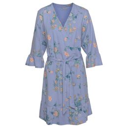 Vivance By Lascana Morgenmantel 'Dreams' Damen Gr&ouml;&szlig;e M beige / blau / gr&uuml;n / wei&szlig;