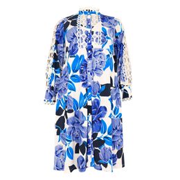 Yoek Blusenkleid Damen Gr&ouml;&szlig;e 42/44 blau / wei&szlig; Sommerkleid