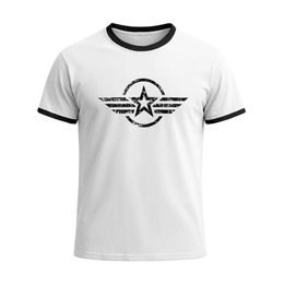 Neverless Shirt 'Airforce Wings' Herren Gr&ouml;&szlig;e XL wei&szlig;