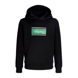 Jack & Jones Jack & Jones Junior Sweatshirt 'JJBuster' Jungen Gr&ouml;&szlig;e 164 gr&uuml;n / schwarz / wei&szlig;