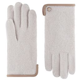Roeckl Strickhandschuhe 'FELTED WOOL' Damen Gr&ouml;&szlig;e M/L beige / hellbeige / beigemeliert / taupe / eierschale